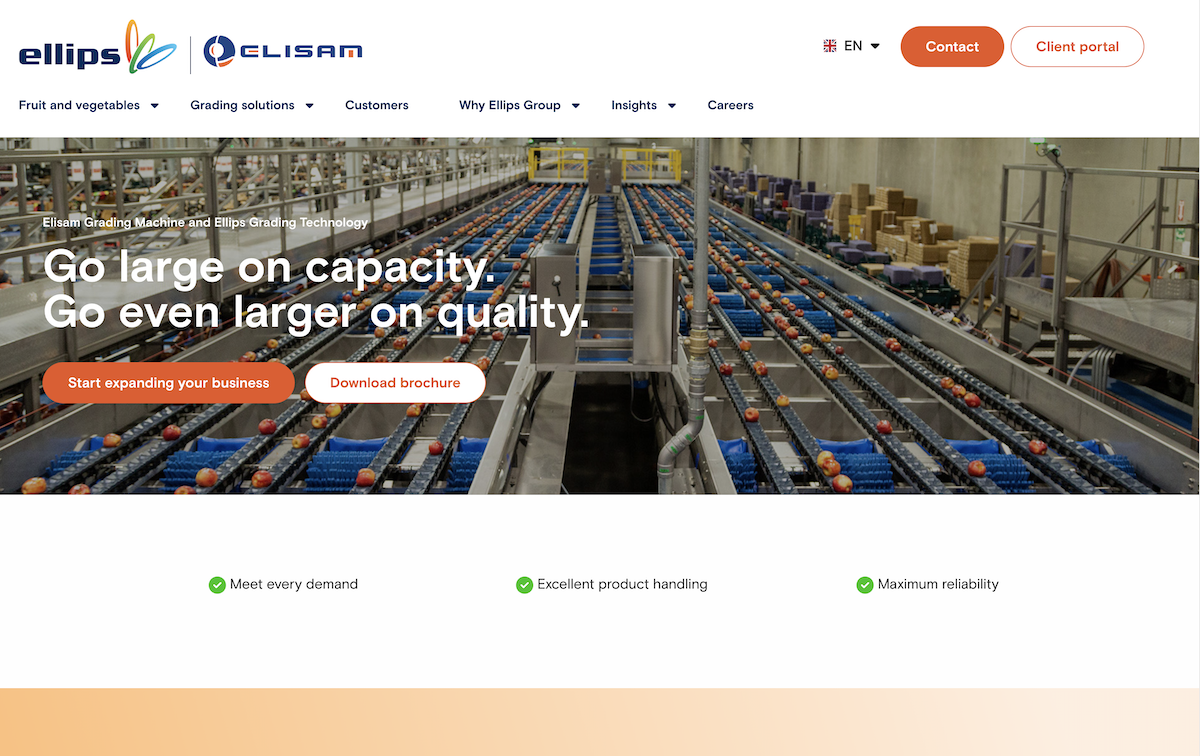 Elisam Grading Machines | Next level grading by Ellips